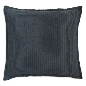 POM POM AT HOME Chatham Matelasse Euro Sham, 26 X 26 - Navy