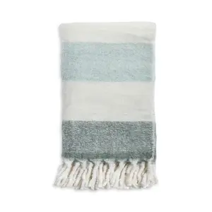 POM POM AT HOME Whistler Plush Faux Mohair Throw - Moss