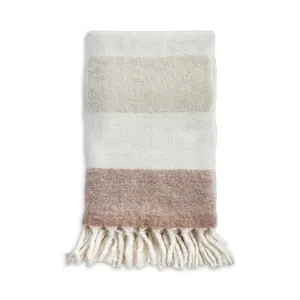 POM POM AT HOME Whistler Plush Faux Mohair Throw - Natural