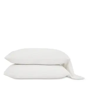 POM POM AT HOME Linen Blend King Pillowcase, Set Of 2 - White