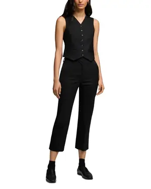 ARGENT Cropped Straight Trousers