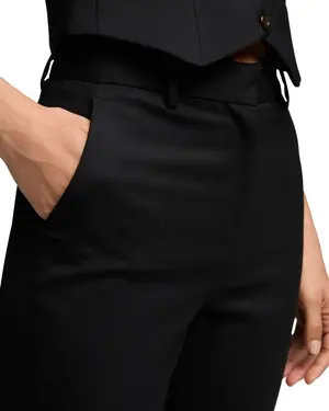 ARGENT Cropped Straight Trousers