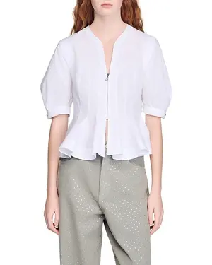 Sandro Peplum Tops