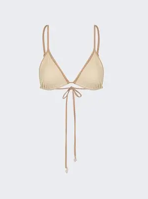 Johanna Ortiz Playa Del Rio Bikini Top - Off White