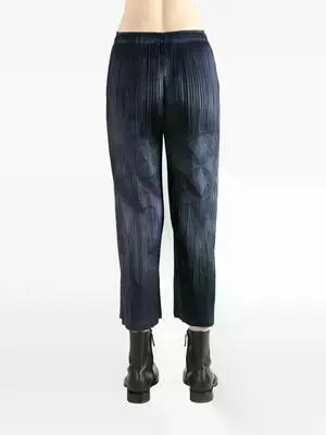 Issey Miyake Pleated Patterned Trousers