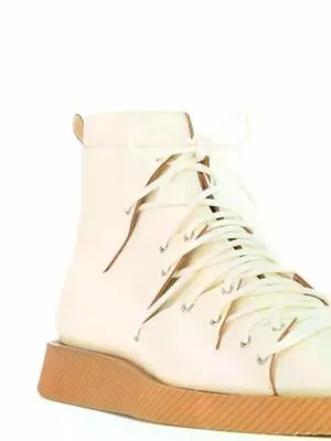 JIL SANDER Lace-up Leather Boots