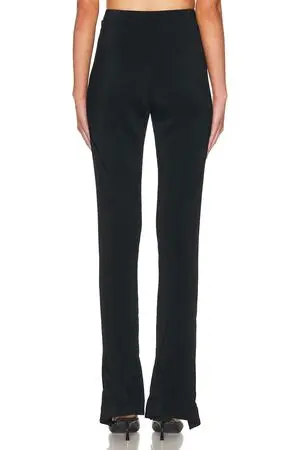 MUGLER Straight Leg Pant - Black