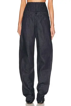 MUGLER Straight Leg Denim Pants