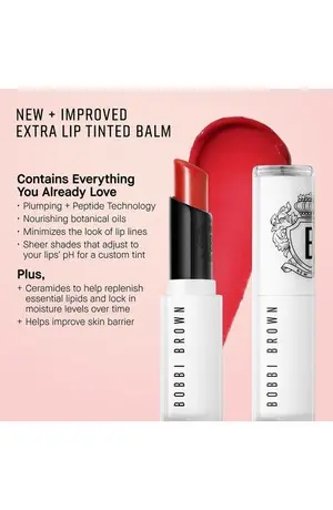 Bobbi Brown Extra Lip Tinted Balm With Plumping + Peptide Technology - Bare