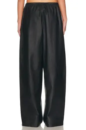 Alexander Wang Mid Rise Leather Track Pant