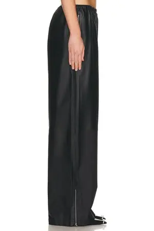 Alexander Wang Mid Rise Leather Track Pant