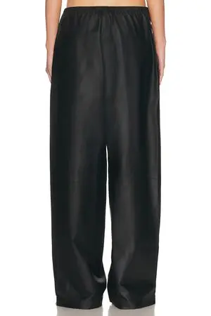 Alexander Wang Mid Rise Leather Track Pant