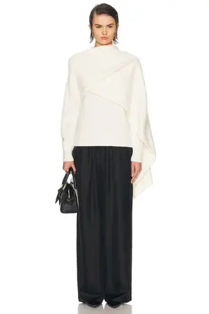 A.L.C. Davin Shawl Sweater - Ivory