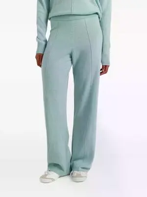 Chinti & Parker Dusty Mint Green Wide-leg Track Pants - Blue