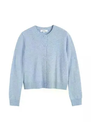 Chinti & Parker Crew-neck Button-up Cardigan - Blue
