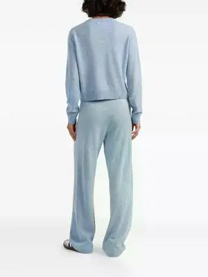 Chinti & Parker Crew-neck Button-up Cardigan - Blue