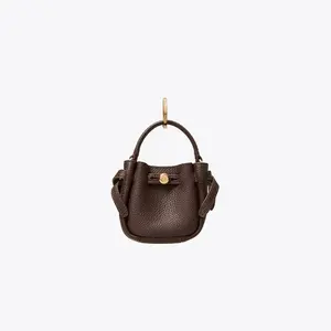 Tory Burch Romy Bucket Bag Charm - Deep Brown