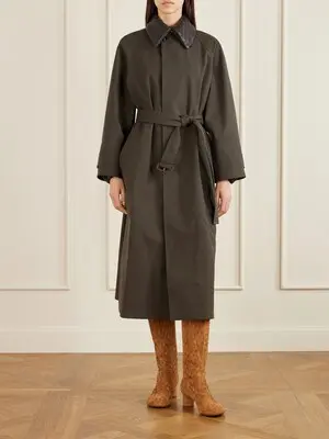 Bottega Veneta Atomic Intrecciato Suede Knee Boots - Brown