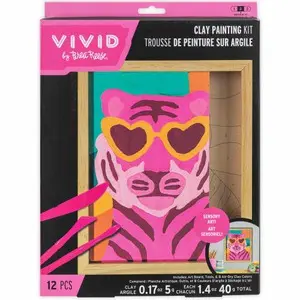 BREA REESE Vivid Clay Painting Art Kit, Wild Tiger - Multicolored