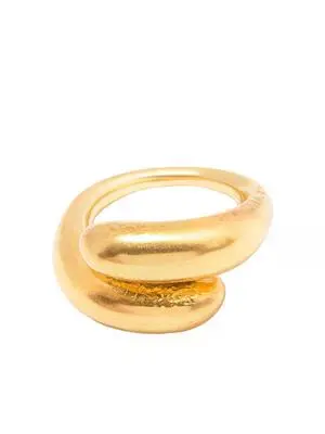 CHRONOS Sterling Silver Twist Ring - Gold