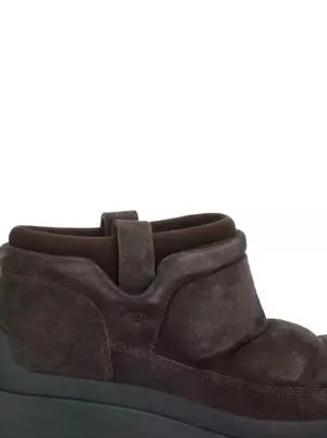Ash Padded Platform Boots - Brown