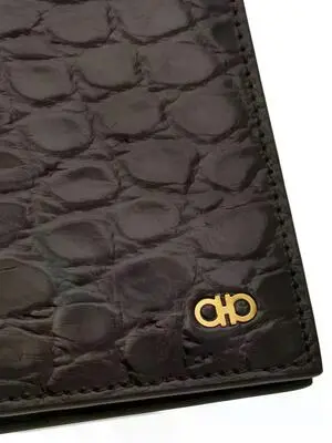 FERRAGAMO Gancini Alligator-leather Wallet