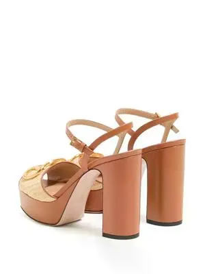 Valentino Garavani Logo-plaque Platform Sandals