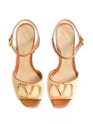 Valentino Garavani Logo-plaque Platform Sandals
