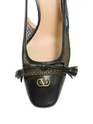 Valentino Garavani Valet Du Roi Slingback Pumps - Black