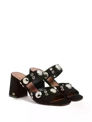 Valentino Garavani Studs Logo-plaque Sandals