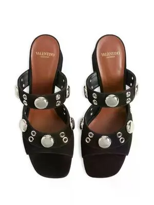 Valentino Garavani Studs Logo-plaque Sandals