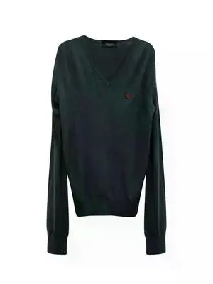 VIKTOR & ROLF VINTAGE V-neck Fine-knit Jumper