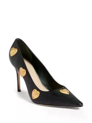Cinq À Sept Luna Hearts Pumps - Black