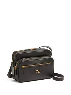 Valentino Garavani Antibes Leather Messenger Bag - Black