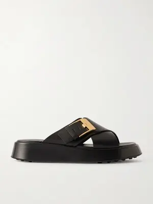 TOD'S Buckled Leather Sandals