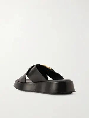 TOD'S Buckled Leather Sandals