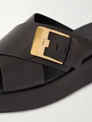 TOD'S Buckled Leather Sandals