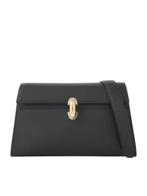 Savette Symmetry Textured-leather Shoulder Bag - Black