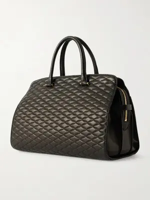 METIER Private Eye Quilted Leather Tote - Black