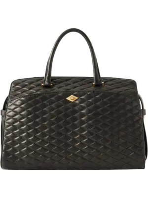 METIER Private Eye Quilted Leather Tote - Black