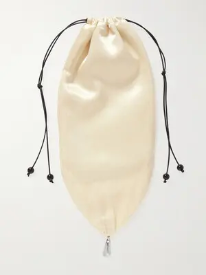 SOPHIE BUHAI Teardrop Embellished Satin Pouch