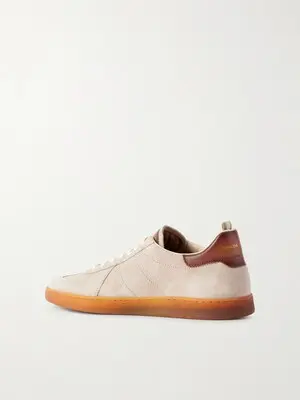 Officine Creative Militia 002 Leather-trimmed Suede Sneakers