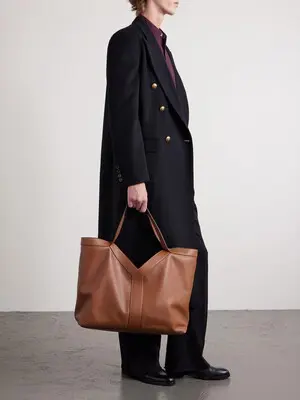 Saint Laurent Marais Leather Tote Bag