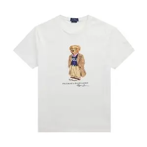 Polo Ralph Lauren Short-sleeve Jersey Knit Graphic Bear T-shirt - White
