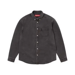 Supreme Appliqué Denim Shirt - Black