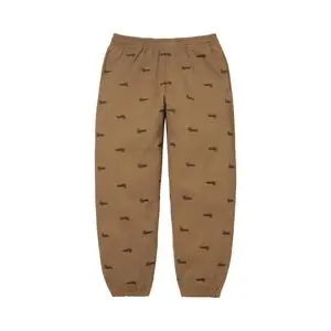 Supreme Repeat Script Sweatpants - Tan