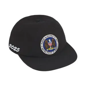 Supreme Pledge Allegiance 6-panel Cap - Black