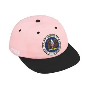 Supreme Pledge Allegiance 6-panel Cap - Pink