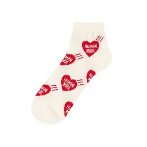 HUMAN MADE Heart Short Socks - Red