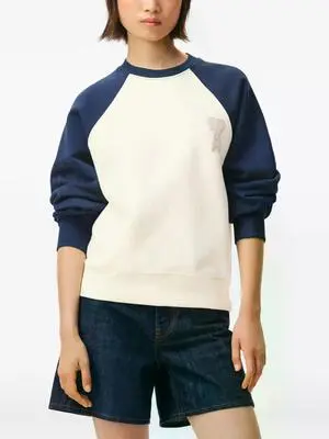 Ami De Coeur Knitted Patch Sweatshirt
